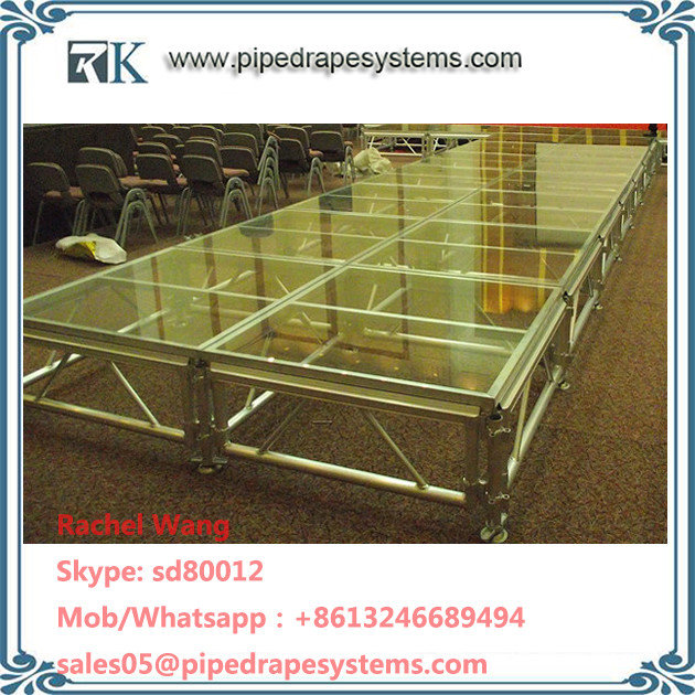 Truss display outdoor concert stage design durable platform adjustable riser for concert