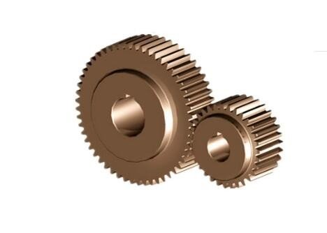 High Precision CNC Hobbing Brass Helical Bevel Gear , CNC Machining Service