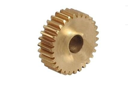 CNC Machining Service , Precision Hobbing Brass Metal Parts Copper Spur Gear