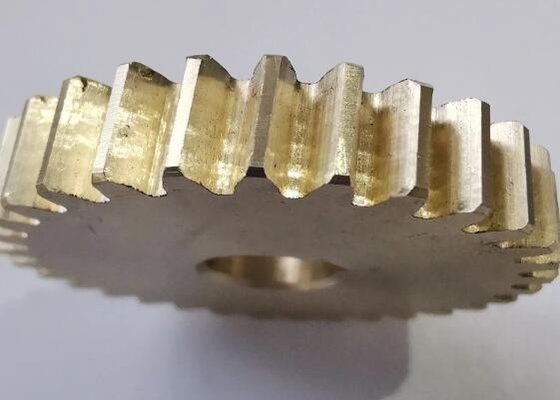 High Precision Metal Gear Parts Copper Yellow Brass Gear Hobbing Durable