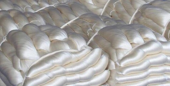 100% pure mulberry raw silk fibers 20/22 spun silk yarn