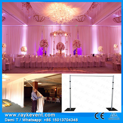 Wholesale pipe and drape kit/ curved pipe and drape wedding decoration/wedding backdrop