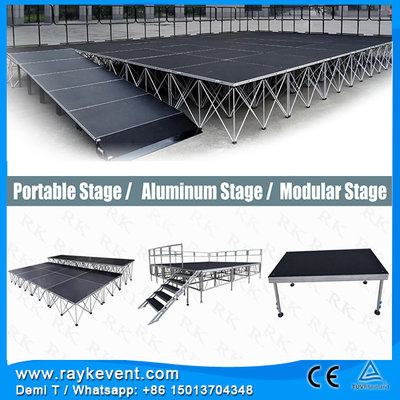 Singapore factory Simple fast to Assemble  portable stage and catwalk stage folding stage