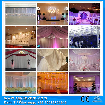 New Arrival adjustable 8-14ft drapery screws custom curtains and drapes wedding drapery