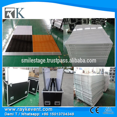 RK restaurants illuminated dance floor black and white dance floor removable dancing floor
