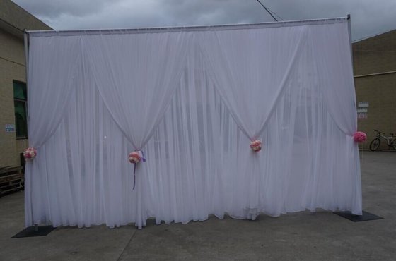TDS814 aluminum backdrop stand pipe drape stage wall drapes for party decoration aluminum pipe drape