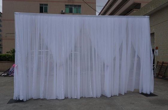 TDS814 aluminum backdrop stand pipe drape stage wall drapes for party decoration aluminum pipe drape