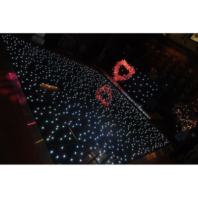 Flight Case Packing twinkling dance floor light up video starlit portable led dance floor