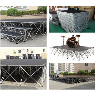 Shenzhen Suplier 1x2m Folding stage mobile stage movable stage portable stage portable stages mobile stage