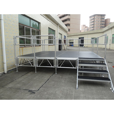 Fireproof Surface 4ftx8ft Cheap portable stage with steps outdoor portable wedding stage