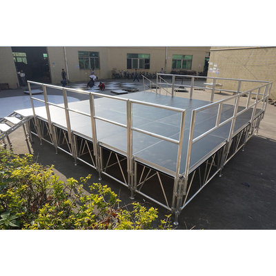 Fireproof Surface 4ftx8ft Cheap portable stage with steps outdoor portable wedding stage