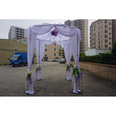 10ft diameter Aluminum round wedding backdrop wedding draping material Pipe Drape Kits For Sale