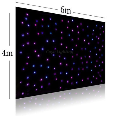 4x6m Lighted backdrops for weddings led curtain wall light  portable stage curtains