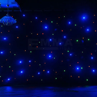 Portable stage curtain backdrop led decorative lights curtain light led starcloth components