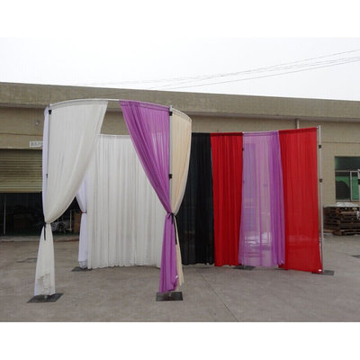 Indian wedding backdrops aluminum backdrop stand pipe drape stage  Pipe Drape Kits For Sale