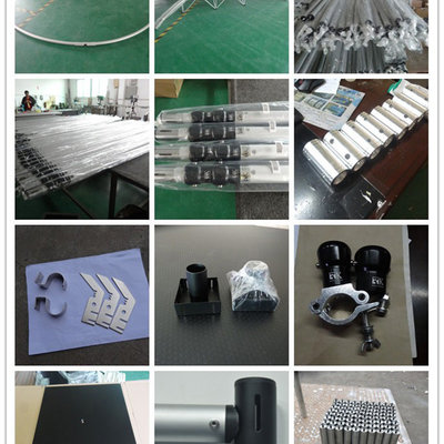 Portable pipe and drape backdrop for room divider pipe & drape road case wedding aluminum backdrop stand