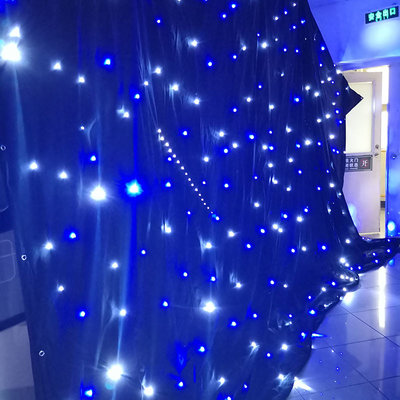 Velvet curtain lighted backdrops for weddings led light black curtain luxury christmas