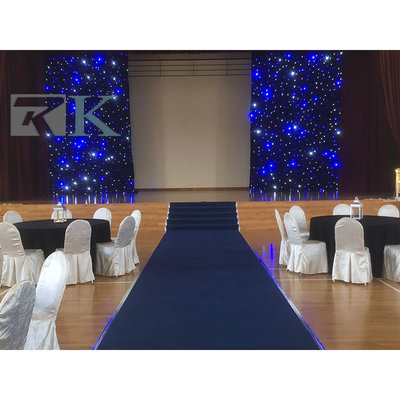 Select top fancy backdrops for wedding dmx led curtain led fibre optic light curtain