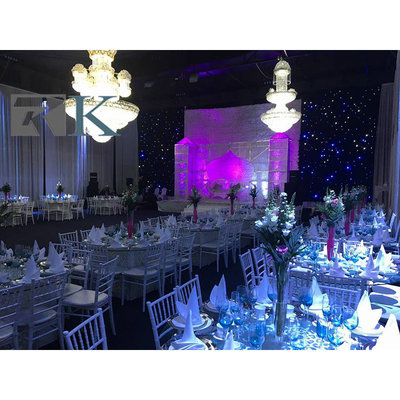 Select top fancy backdrops for wedding dmx led curtain led fibre optic light curtain