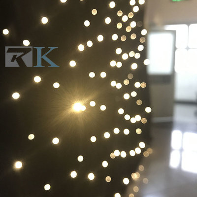 Organza wedding backdrop curtain rgb led curtain(3in1 led)stage light led curtain controller
