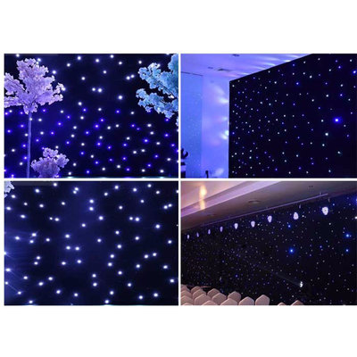 LED vision star curtain wall cloth decoration light stage background decoration