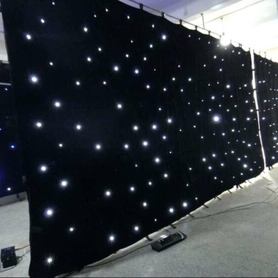 LED vision star curtain wall cloth decoration light stage background decoration