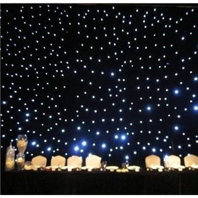 Stage laser star light decorative round table cloth high brightness led curtain light