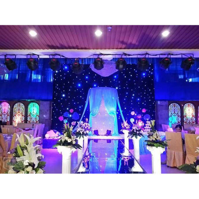 4x3m LED star curtain led light black curtain wall drapes for party