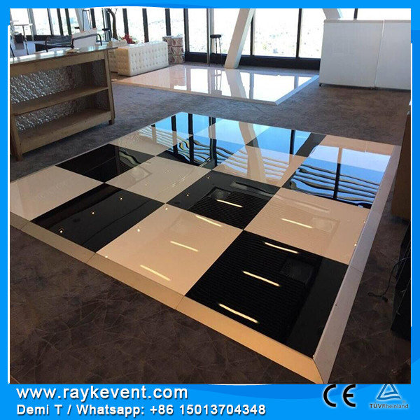 RK Professional 16ft*16ft white/black  interactive  dance floor outdoor event decorations