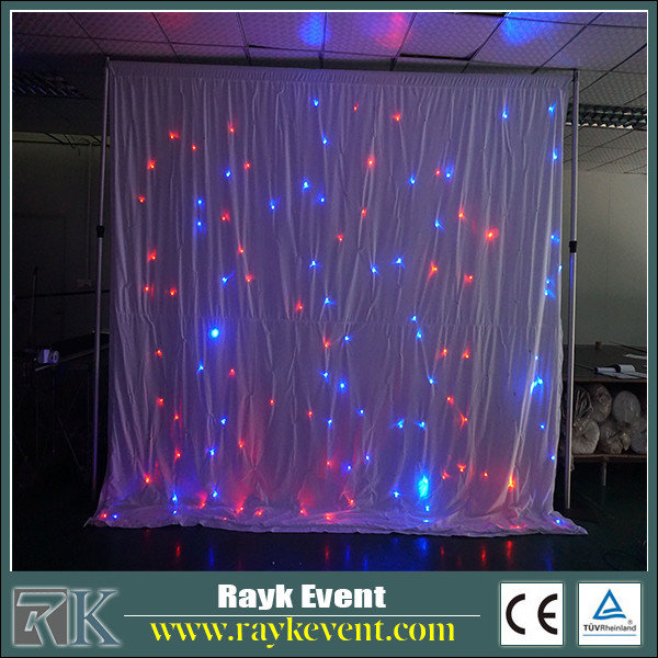 Singapore factory star curtain light led event decorations for church led star curtain