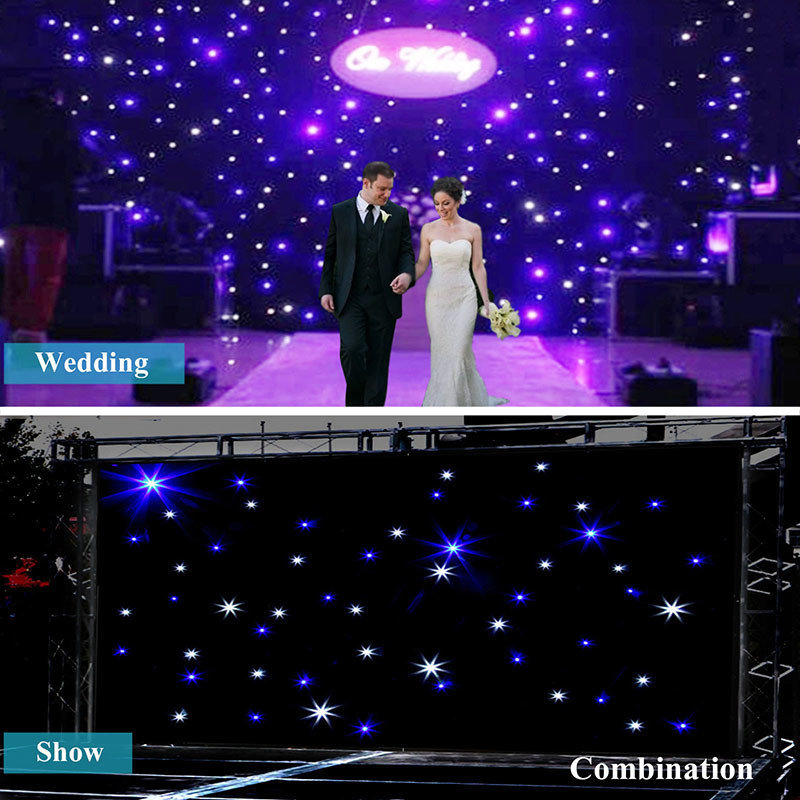 High Quality Lighting + Cloth portable stage curtain backdrop led curtains for stage backdrops