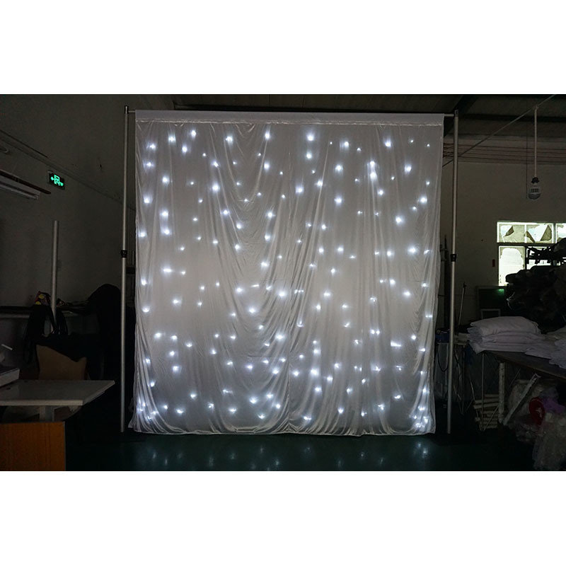 Large stage backdrop pixelflex led curtain price led Star Cloth star curtain