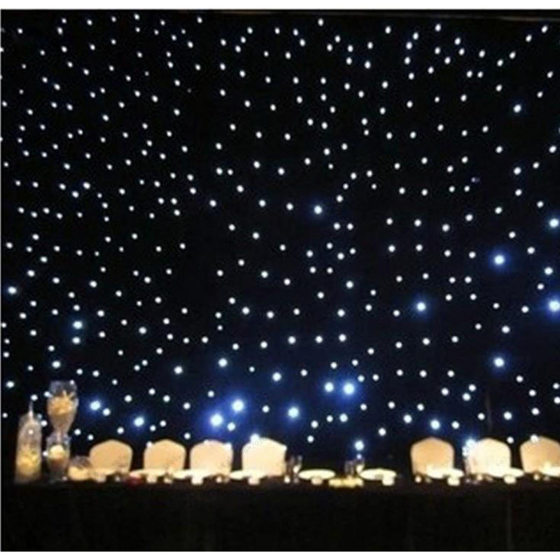 Stage laser star light decorative round table cloth high brightness led curtain light