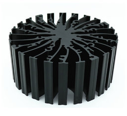 Bridgelux LED downlight spotlight heatsinks Aluminum 6030-T5 black Sunflower EXTRUSION