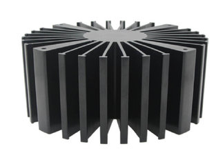 IP56 Extrusion AL6063-T5 Black color indoor LED high bay light Passive Cooler diameter 58-160mm
