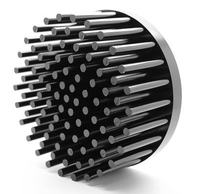 COB SMD LED downlight spotlight heatsink GooLED-XIT-8665 Pin Fin Φ 86mm for Xicato modular cooling