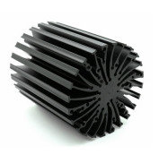 Dimmable LED downlight cooler heat sink IP54 850lm to 2800lm 8-75W Bridgelux Led Heat Dissipation OD 48 to 130mm black