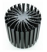 Dimmable LED downlight cooler heat sink IP54 850lm to 2800lm 8-75W Bridgelux Led Heat Dissipation OD 48 to 130mm black