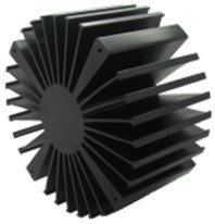 Passive Coolers for 12W to 120W LED high bay light Simplicity appearance style AL6063-T5 Black color diameter 58-160mm