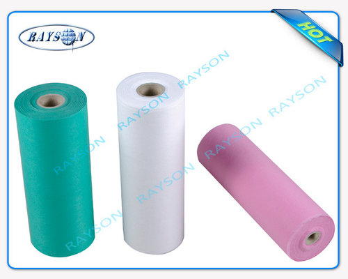 Function Antibacterial PE Coated Plastic Disposable Non Woven Bed Sheets