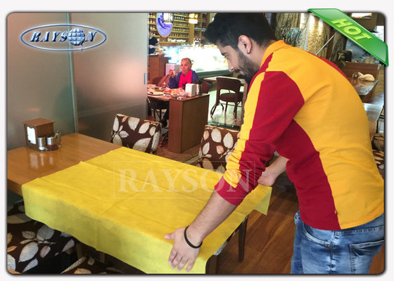 Multi - Color PPSB TNT Non Woven Tablecloth For Wedding / Outdoor Party / Resturant