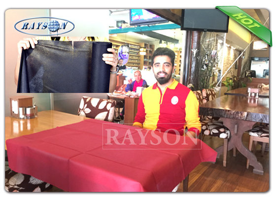 Biodegradable Anti Bacteria Spunbonded Non Woven Fabric TNT Tablecloth / Cover Widely Use In Italy