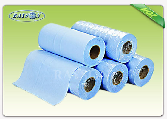 Light Blue PP Nonwoven Disposable Waterproof Bed Sheets Roll for Hospital