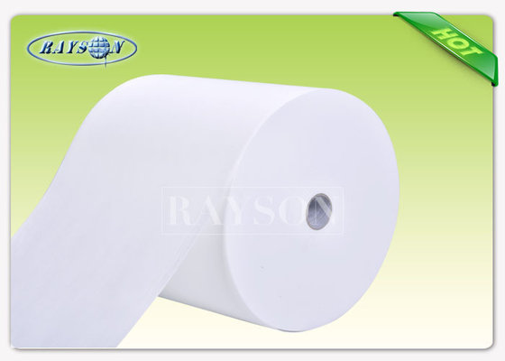 100% Fresh Polypropylene Nonwoven Fabric Embossed / Seasame Pattern 10-150gsm