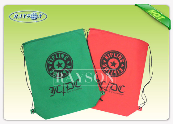 Colorful Long Handle PP Non Woven Bags For Supermarket / Cloth Store