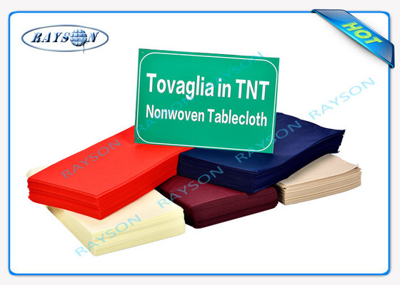 Disposable Non Woven Tablecloth Size 120CMX100CM Square For Restaurant