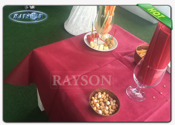 Automatic Machine Cutting And Folding TNT Non Woven Table Cover / Disposable Tablecloths
