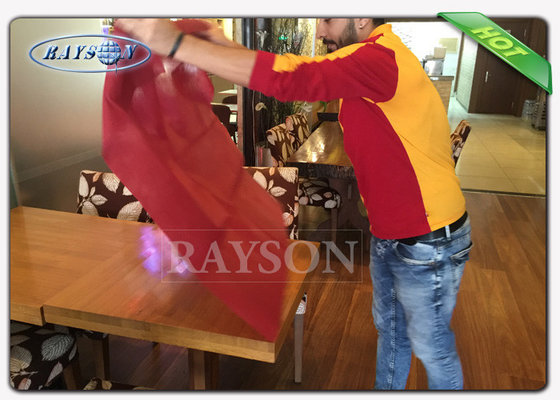 Clean / Soft and Non Toxic SBPP TNT Non Woven TableCloth 45GSM / 50GSM / 60GSM