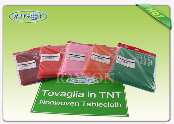 Fancy Anti bacterial 1x1m Non Slip Non Woven Tablecloth White TNT Tablecloth For Wedding