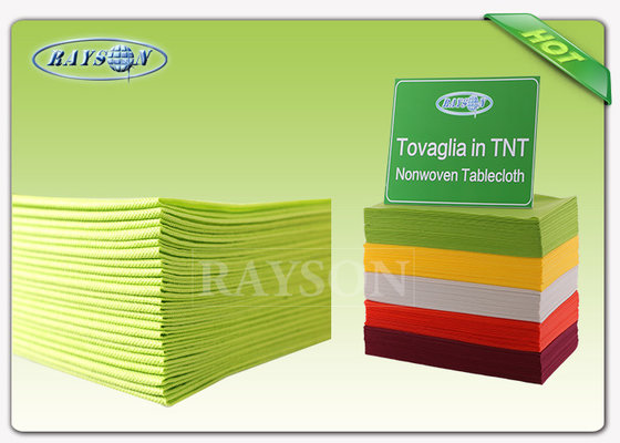 Customized Wedding Docaration Colorful 100% Polypropylene Non Woven Fabric Table Cloth For Wedding